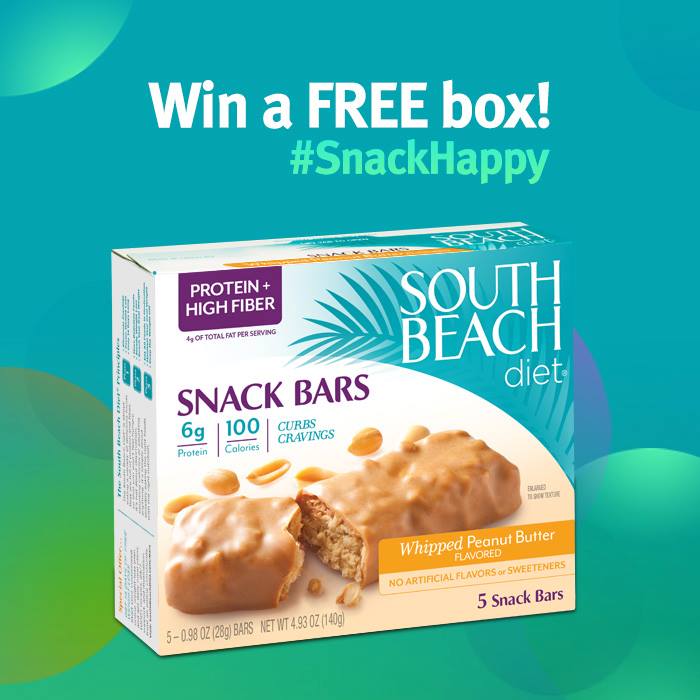 Free Box of South Beach Diet Snack Bars Giveaway - 500 Winners ...