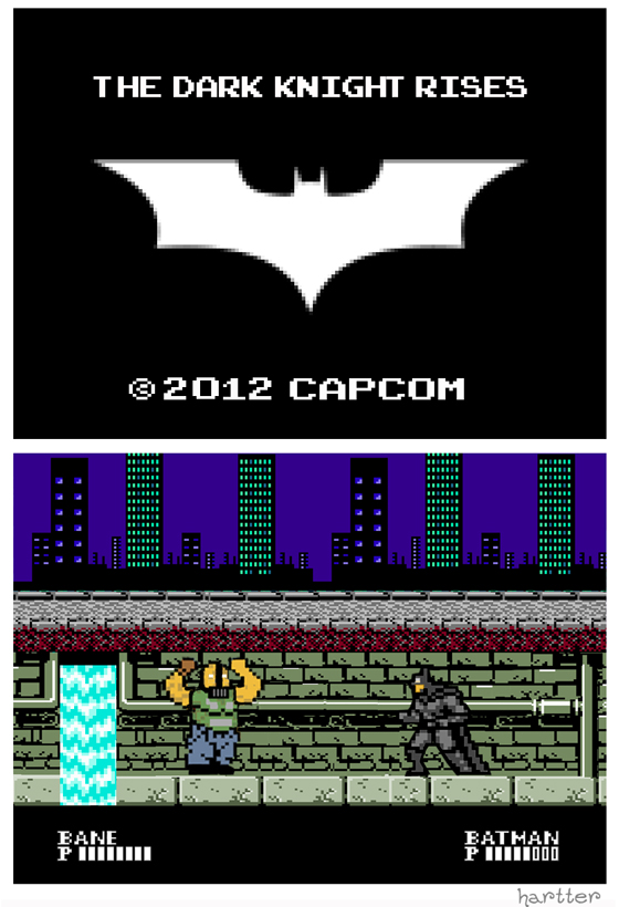 HARTTER: THE DARK KNIGHT RISES NES