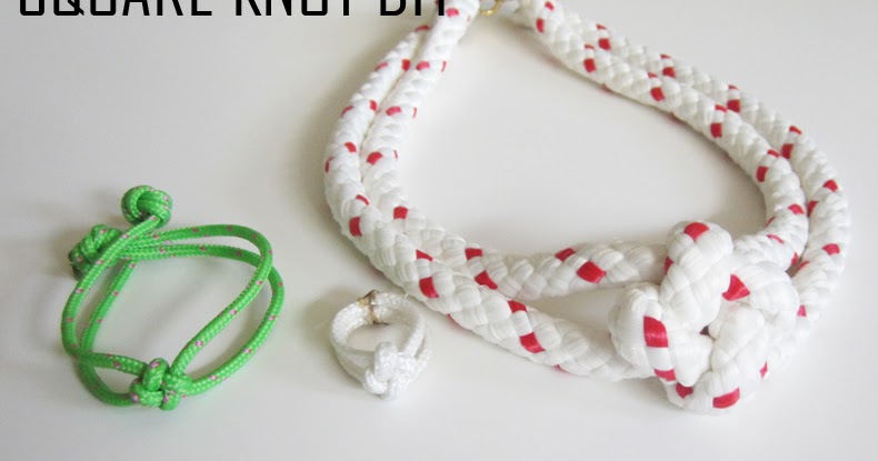 SQUARE KNOT DIY * NECKLACE * BRACELET * RING * | MY WHITE IDEA DIY