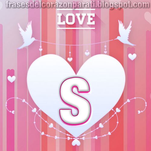 Frases para tu Corazón: Alfabeto Corazon Palomitas fondo a Rayas