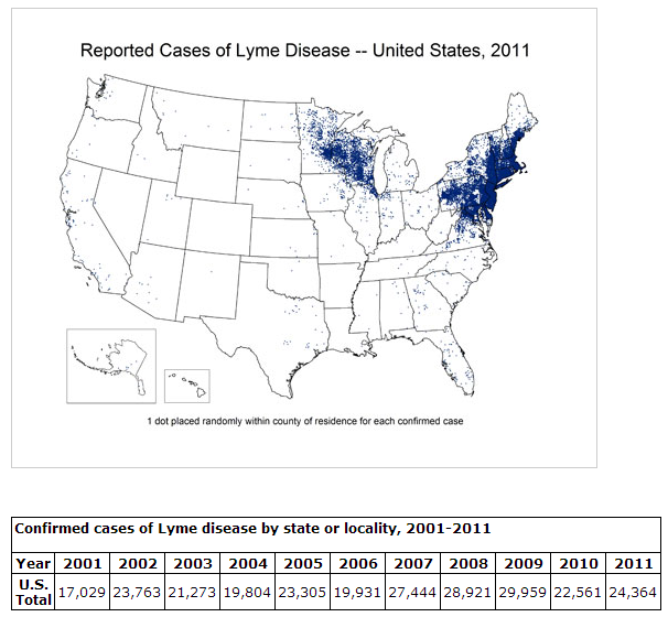 Illinois Worldwide Lyme Disease Awareness Protest: Lyme disease maps ...