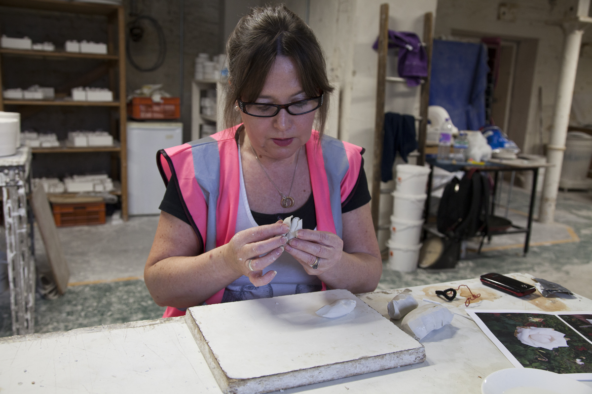 AirSpace Blog: The Rose Garden - Making the Ceramic Rose with Rita Floyd