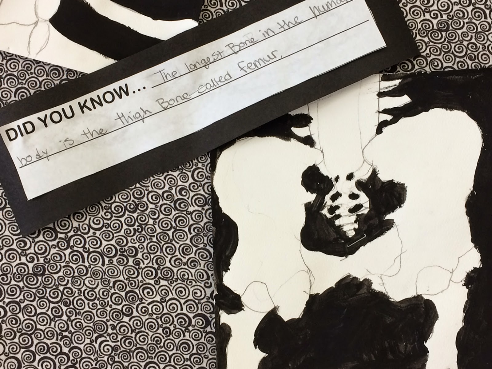 Art Julz: Dem Bones...positive and negative space