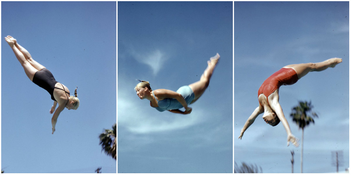 Wonderful Color Photographs From the 1959 A.A.U Swimming and Diving ...