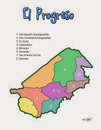 Mapas de Guatemala: El progreso y sus municipios