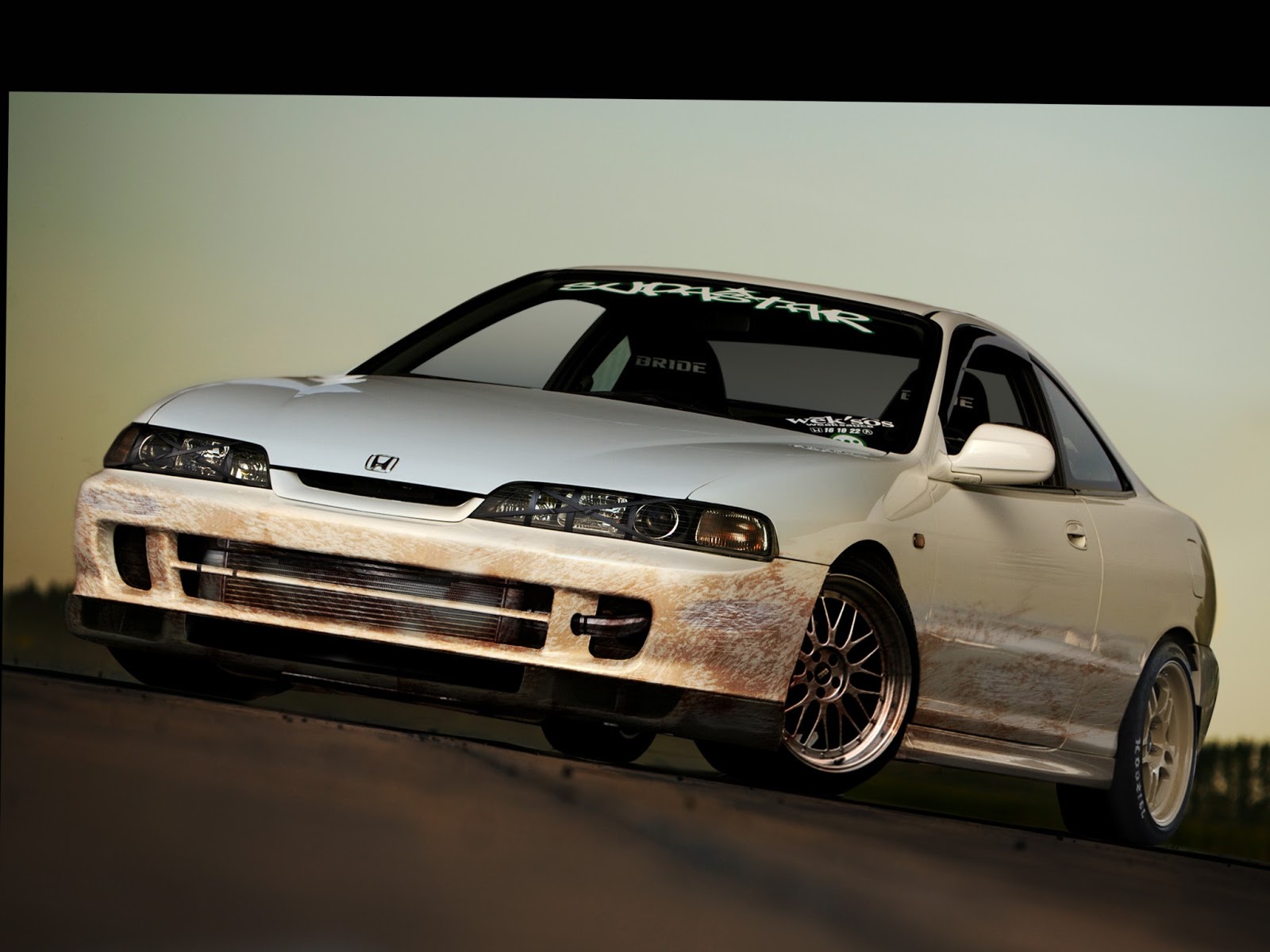 Honda Integra car tuning art by Autemo