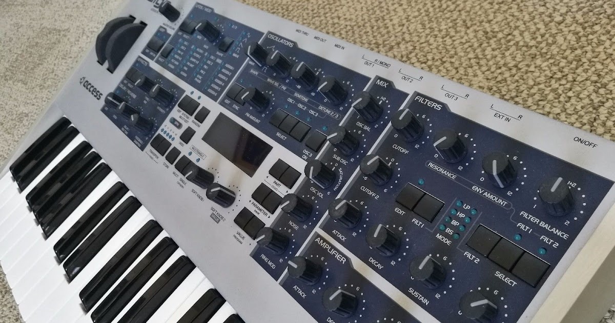 MATRIXSYNTH: Access Virus C Indigo 2 - 37 Key Synthesizer Keyboard with Custom Flight Case