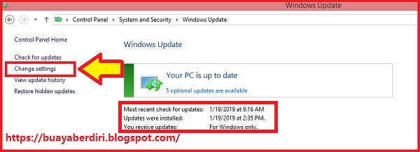 Cara Mengaktifkan dan Menonaktifkan Windows Update di Windows 10 dan 8
