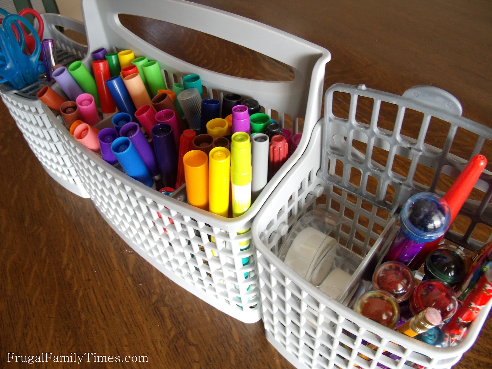 Saving Money: Recycled Craft Caddy | Frugal Family Times