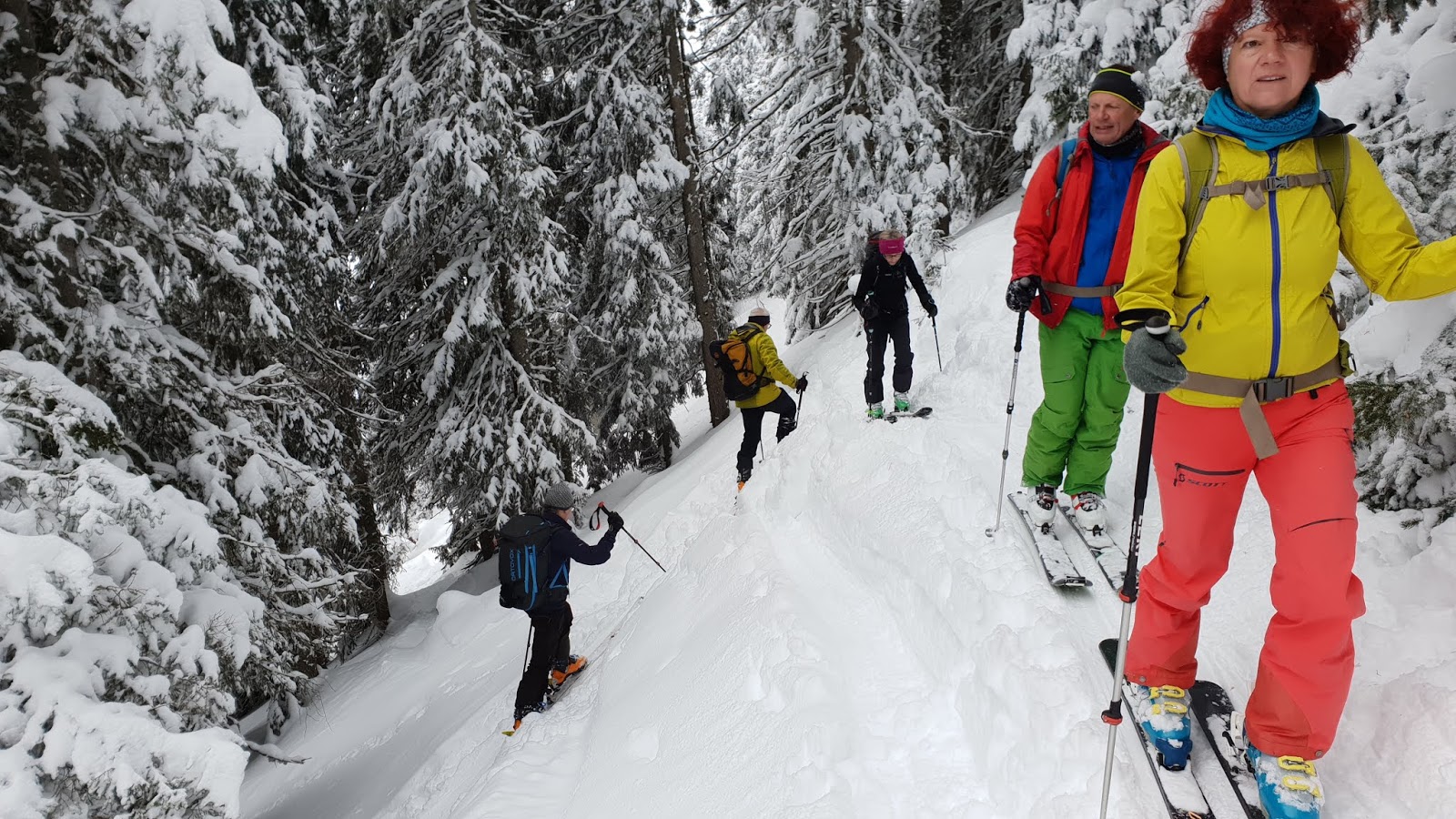 Am Berg: Der Skiberg lockte mit viel Pulverschnee