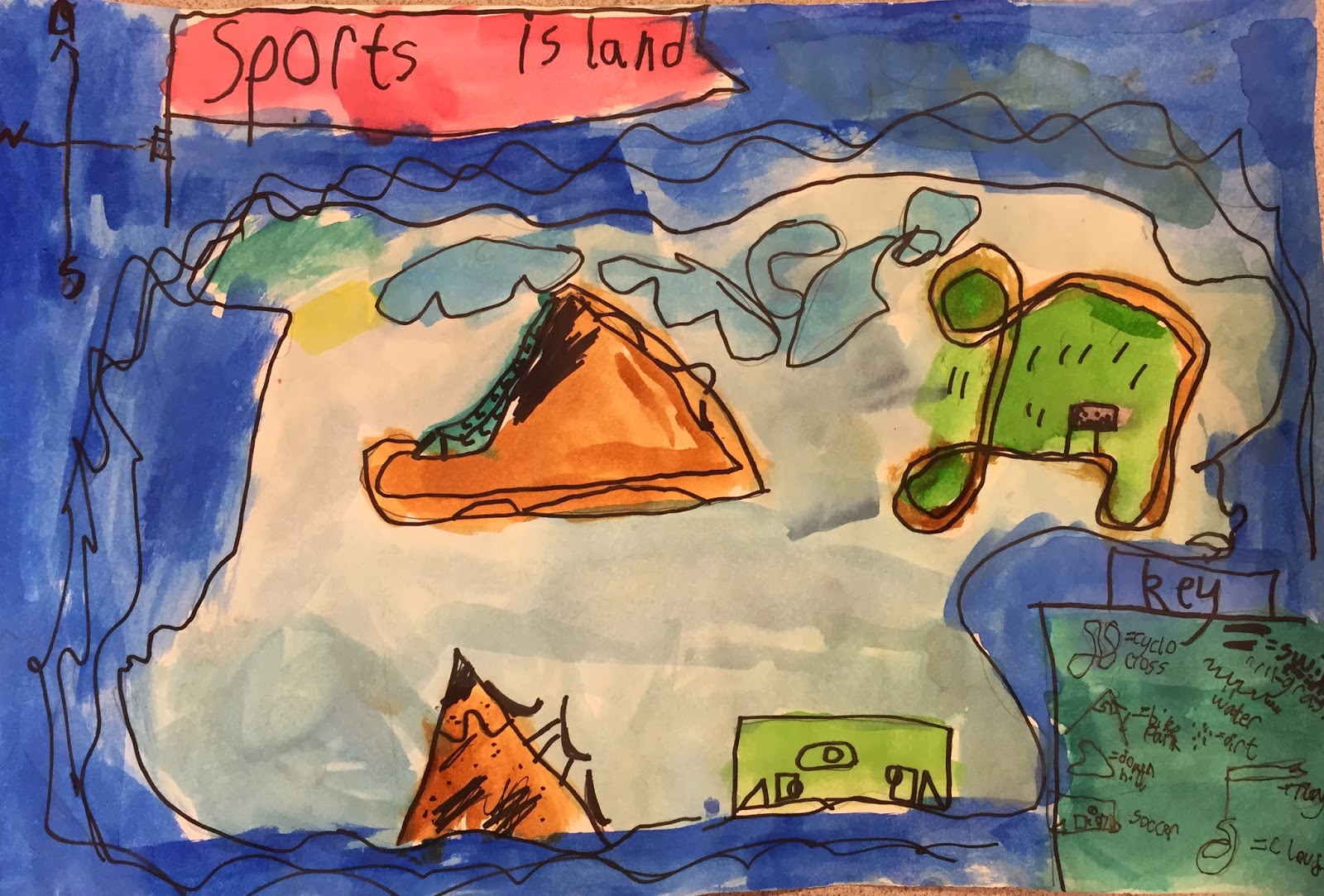 small batch art: 3rd Grade Map Making Project