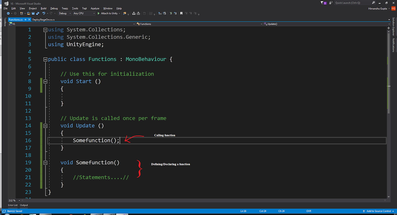 Basics of programming-Variables and functions.