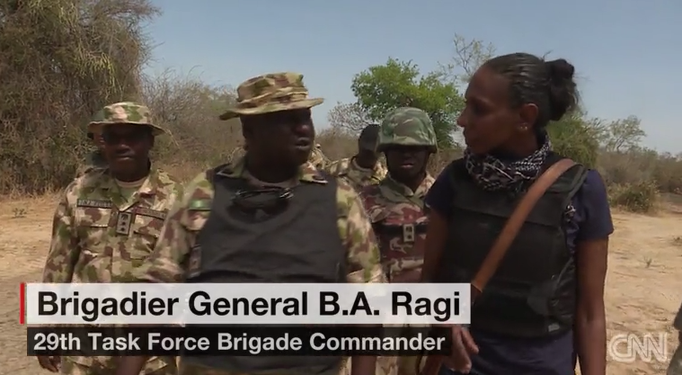 Nigerian Military shows CNN reporter Nima Elbagir Sambisa forest where ...