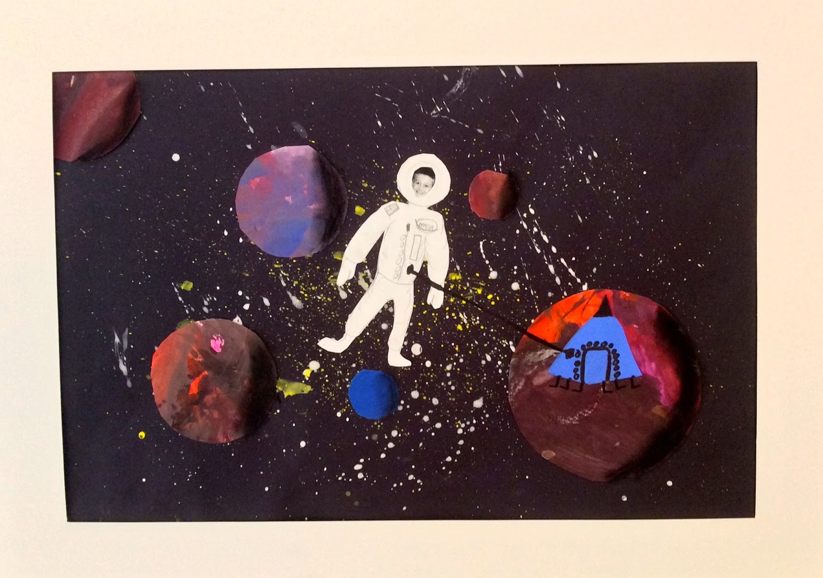 Ms. Curry's Art Room : Grade 2 Space Collage