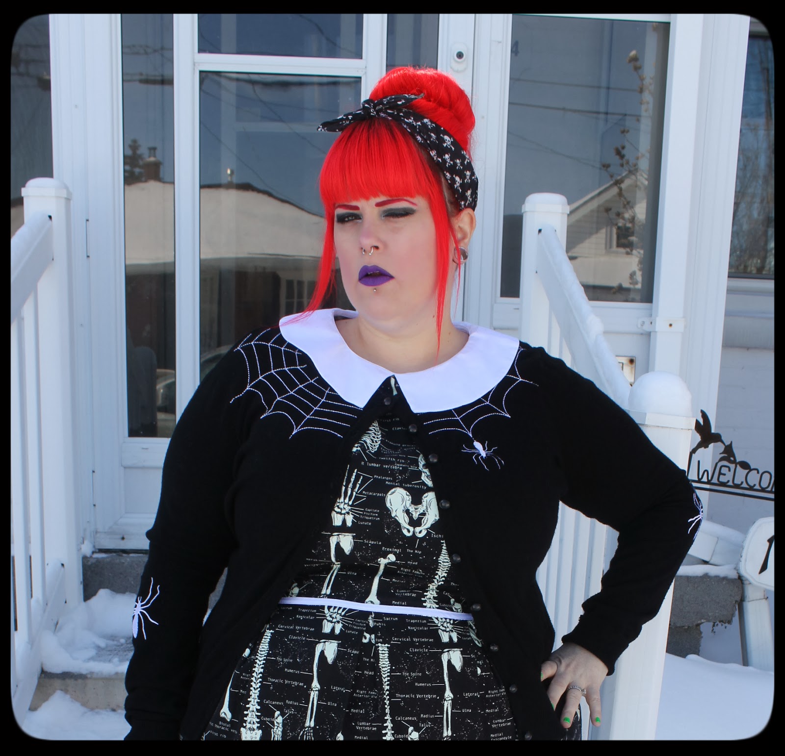 Fatshion Peepshow: ModCloth Rad to the Bone Dress in Plus Size