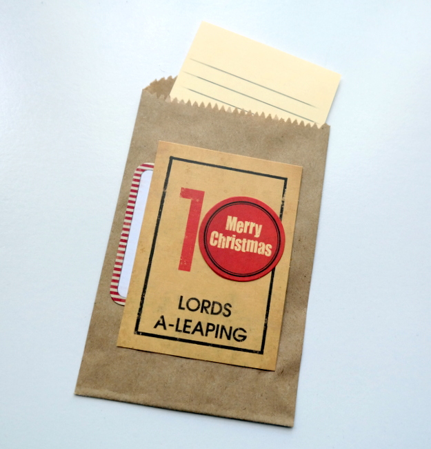 Christmas Countdown Paper Bag Album - Canvas Corp