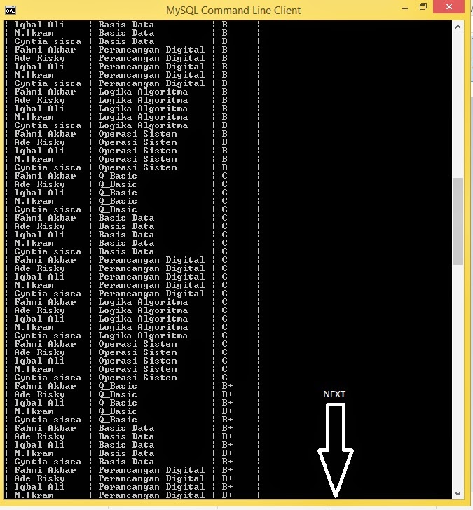 Tutorial membuat tabel mahasiswa mengunakan Mysql - ILMU PENTING BAGI KITA