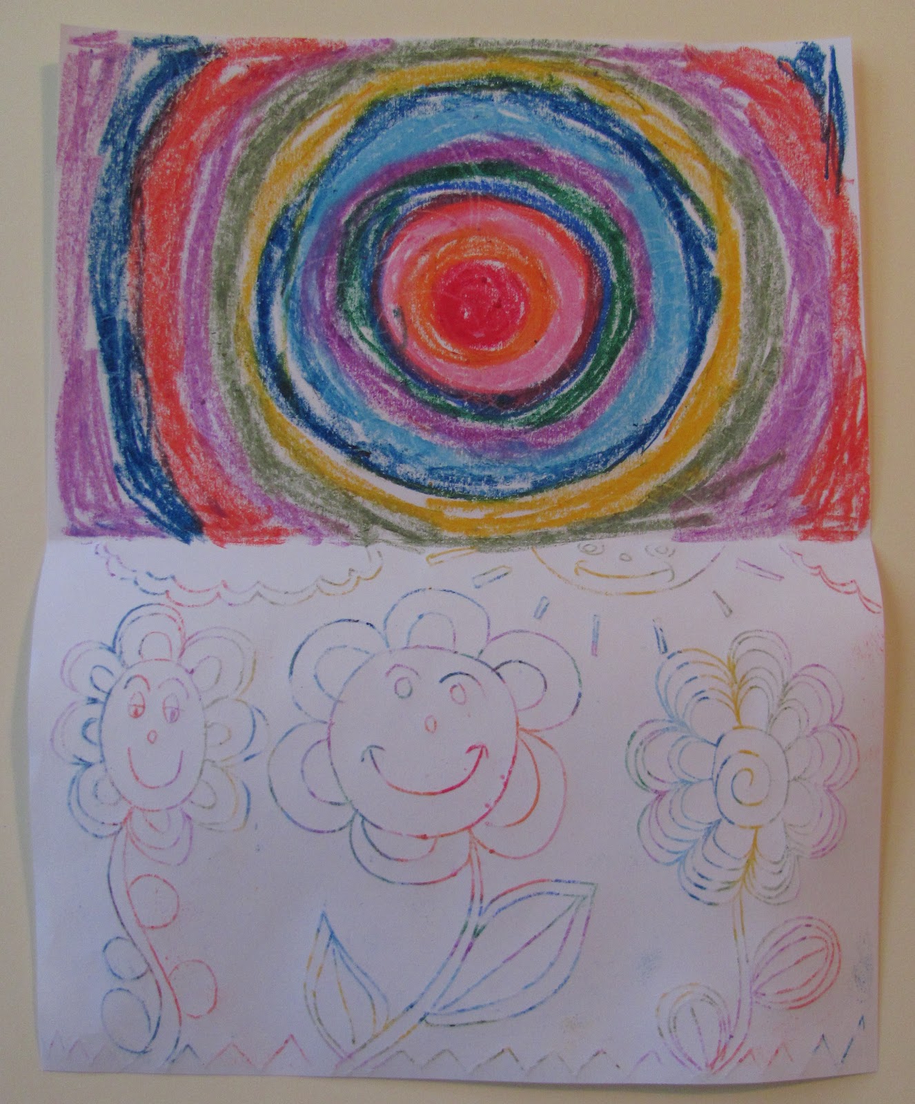 The Chocolate Muffin Tree: Rainbow Transfer Drawing