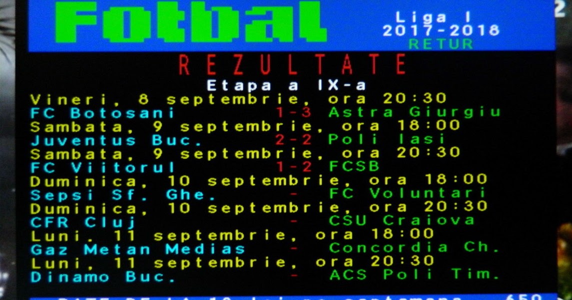 LA MULTI ANI, ROMANIA!: Scor fals pe teletext