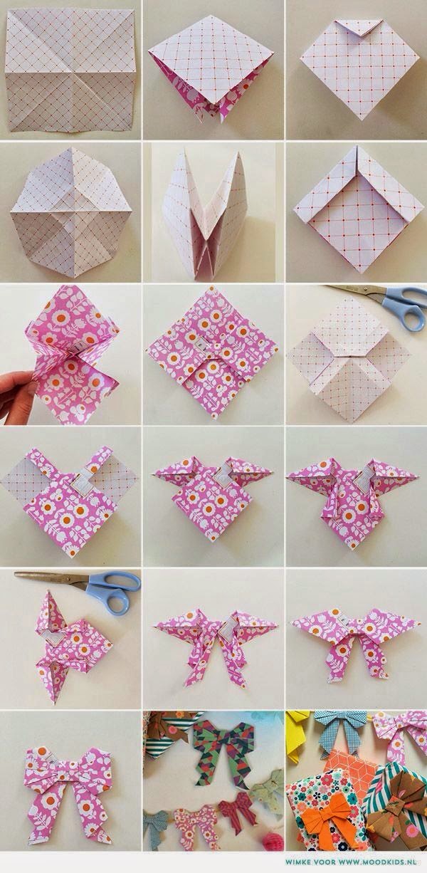 DIY Origami "BOW/RIBBON" tutorial - Mr BLOG