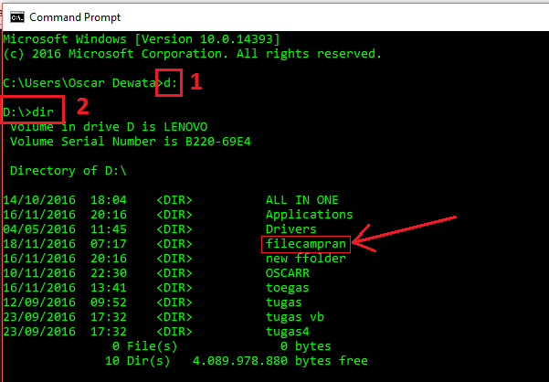 Cara mengcopy file menggunakan cmd - Oscar Blog Cara mengcopy file menggunakan cmd - Oscar Blog