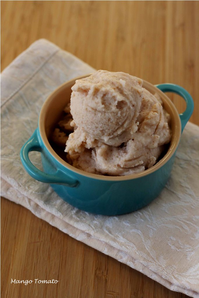 Mango & Tomato: Roasted pear & buttermilk sorbet recipe