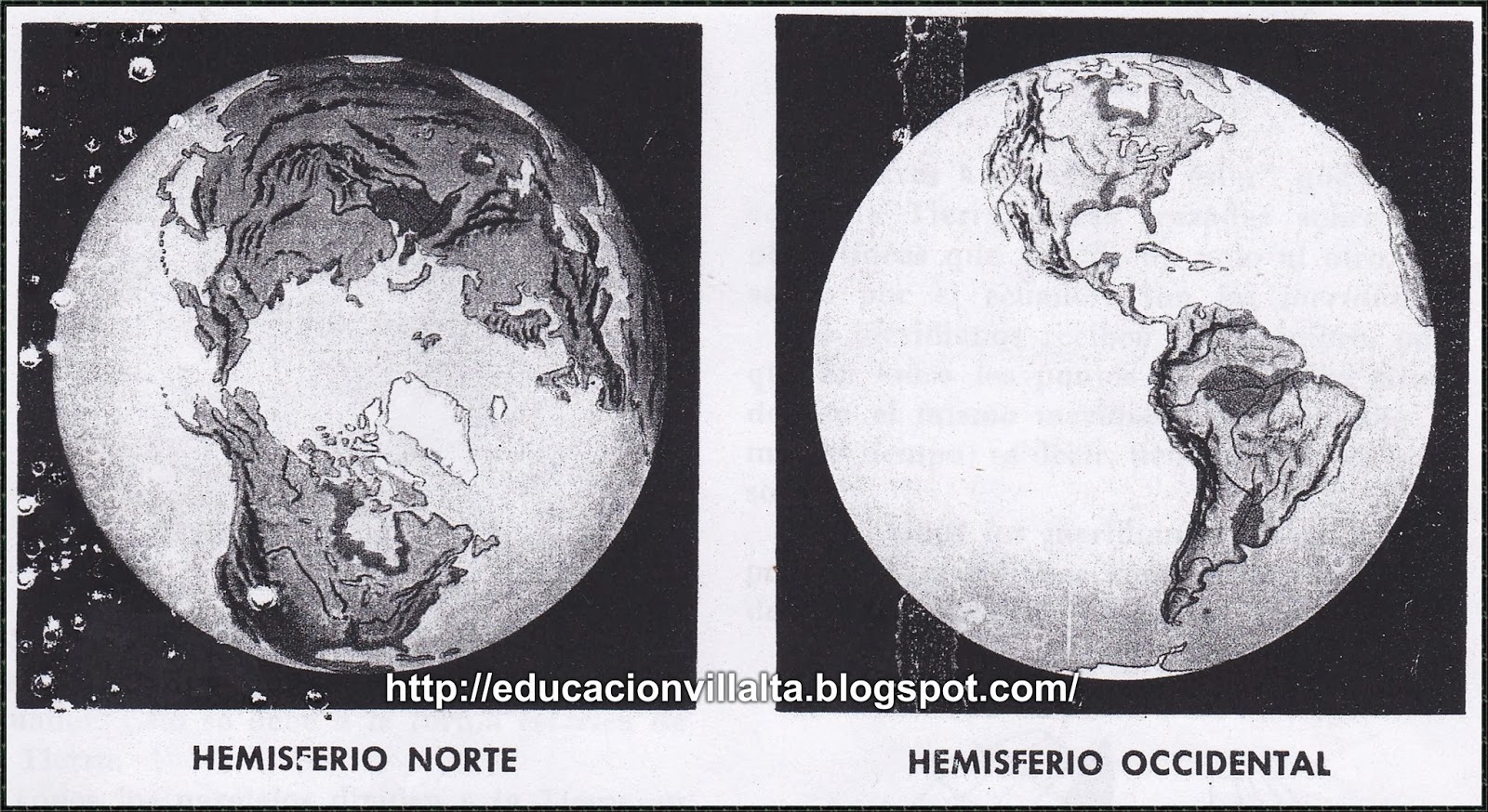 Educación: Los hemisferios. Paralelos. Meridianos. Ubicación Geográfica