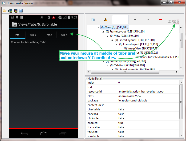 Appium - How To Scroll Horizontal Tabs Using Appium In Android App