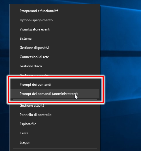 Aprire prompt dei comandi su Windows 10 ~ SegretiPC