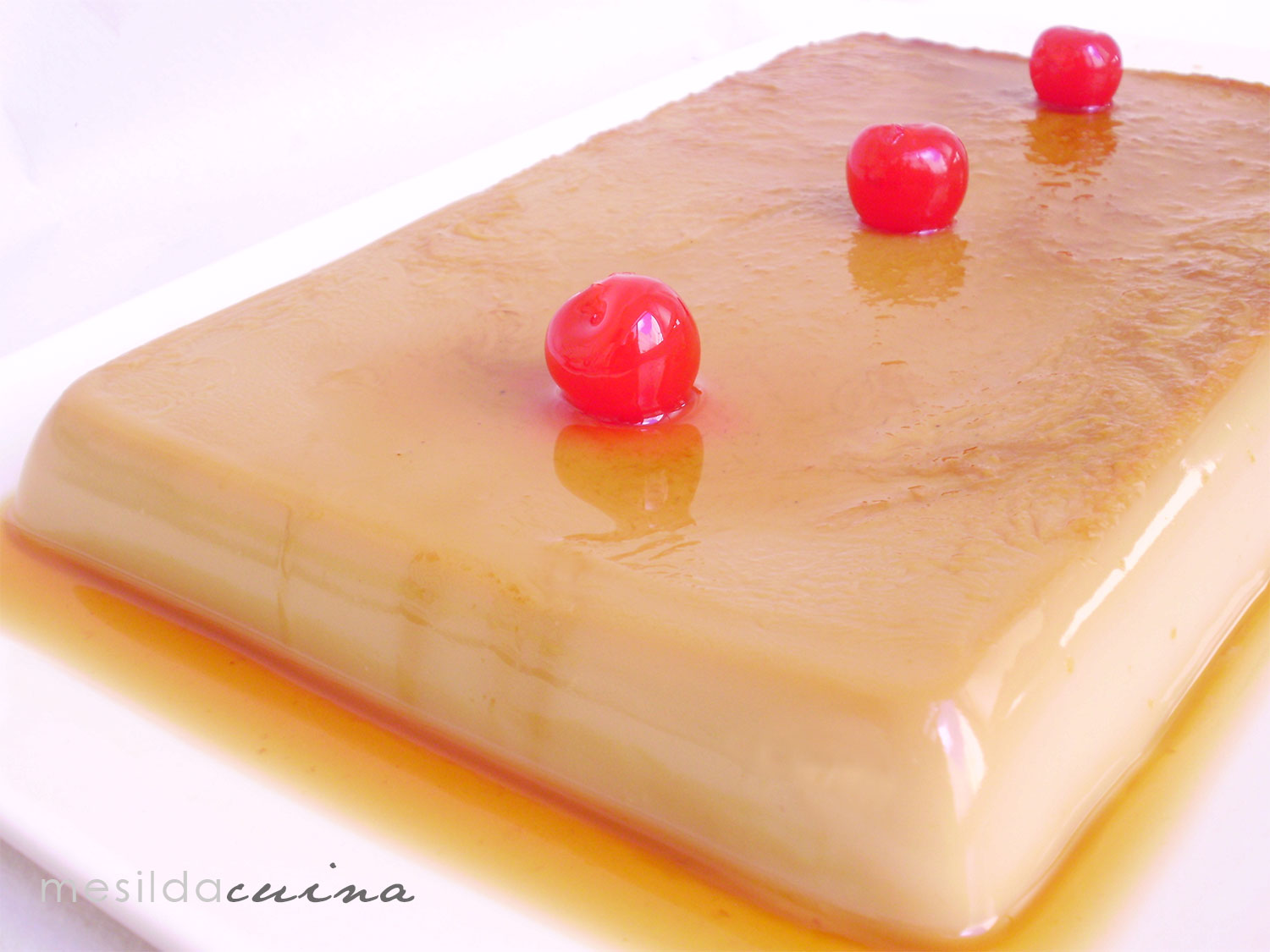 FLAN CHINO DE PLATANO Y GALLETAS - La cocina de Mesilda