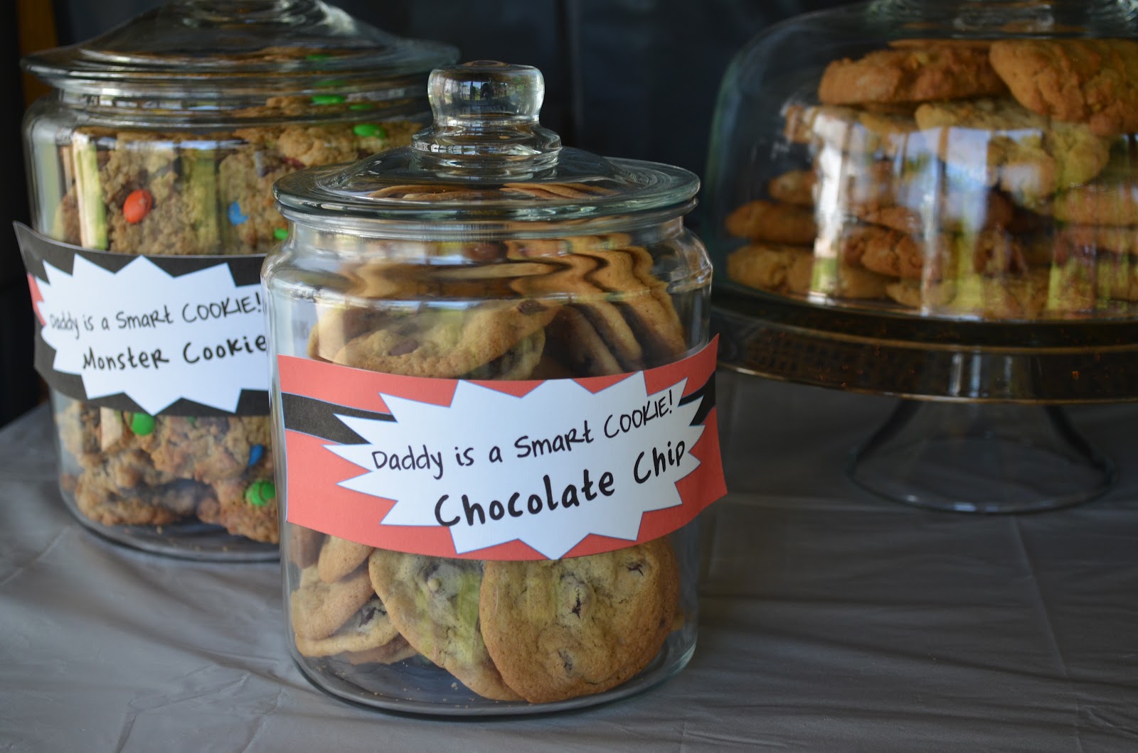 simply FOuR us: Graduation Party ~ Cookie Buffet & Gourmet Hot Dog Bar