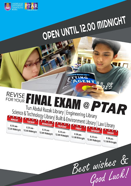 To All UiTM Students Good Luck On Your Final Exam - Perpustakaan UiTM