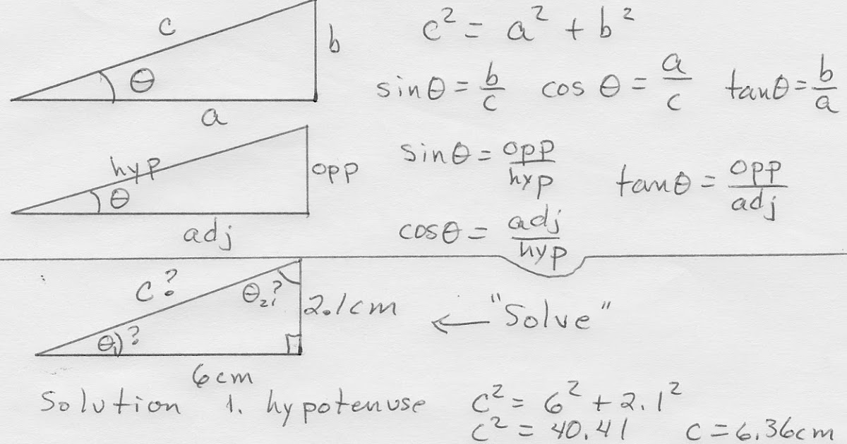 Physics Lecture Notes: Chapter 3 Part 2 Right Triangles, Analytic ...