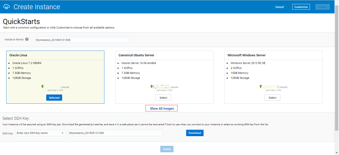 Create An Oracle Linux Instance On Oracle Cloud Infrastructure Compute Classic Oci Techsupper