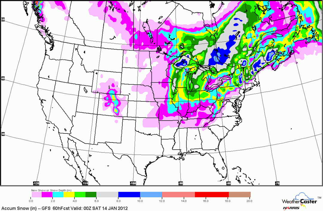 Everything Indiana Weather: Snowfall Totals For Thursday-Friday