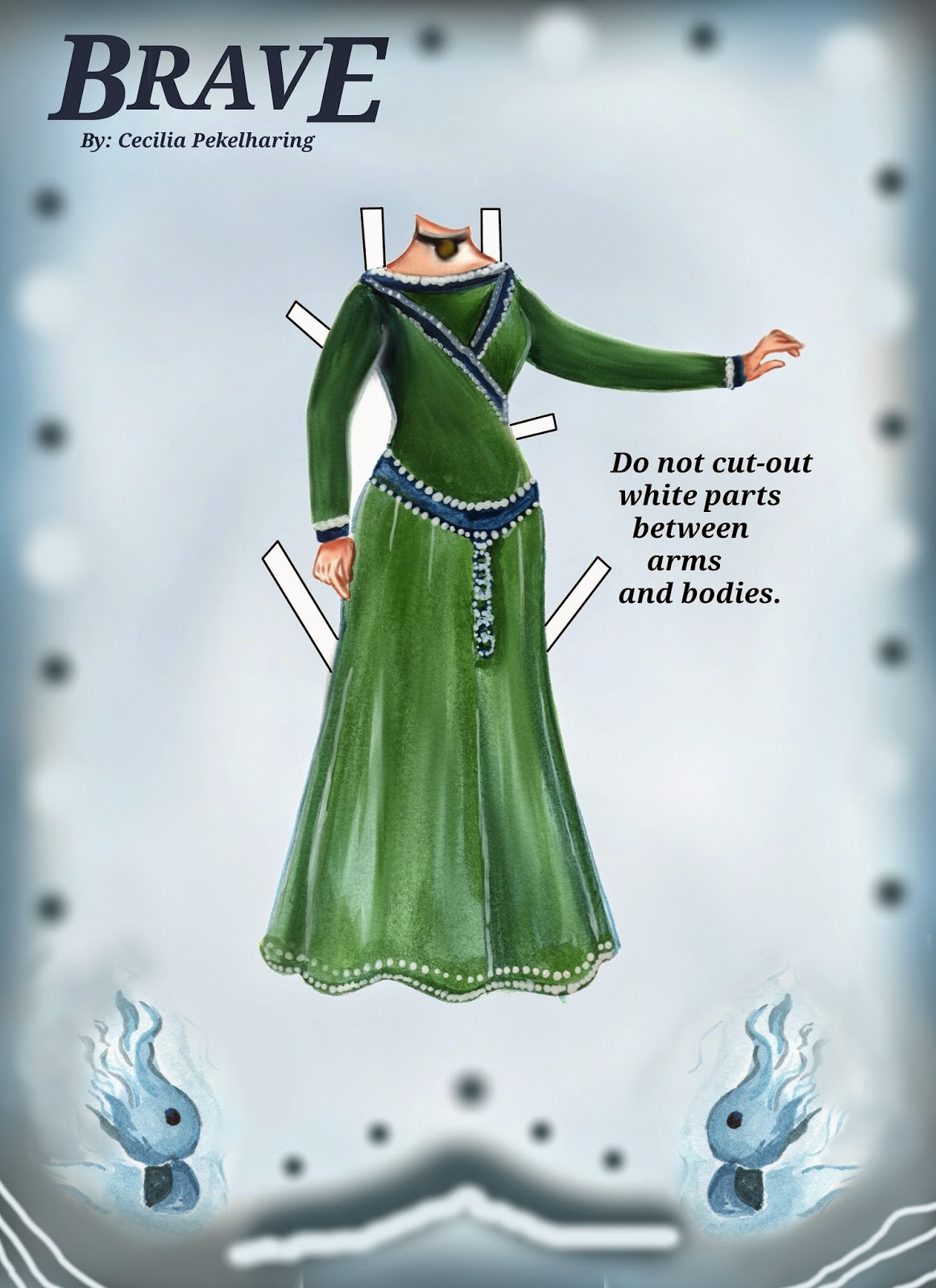 The Dainty Damselfly : Brave Paper Dolls