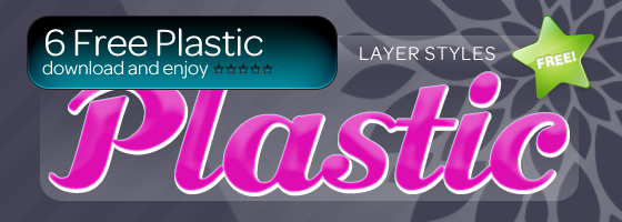 Efeito Photoshop: Colorful Plastic Layer Styles