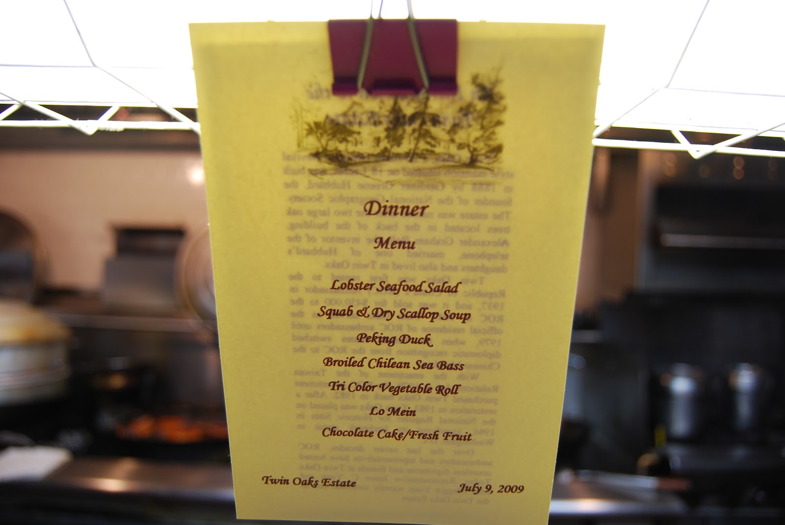 Wok with Seven Seas: Catering An Elegant, Seven-Course Dinner