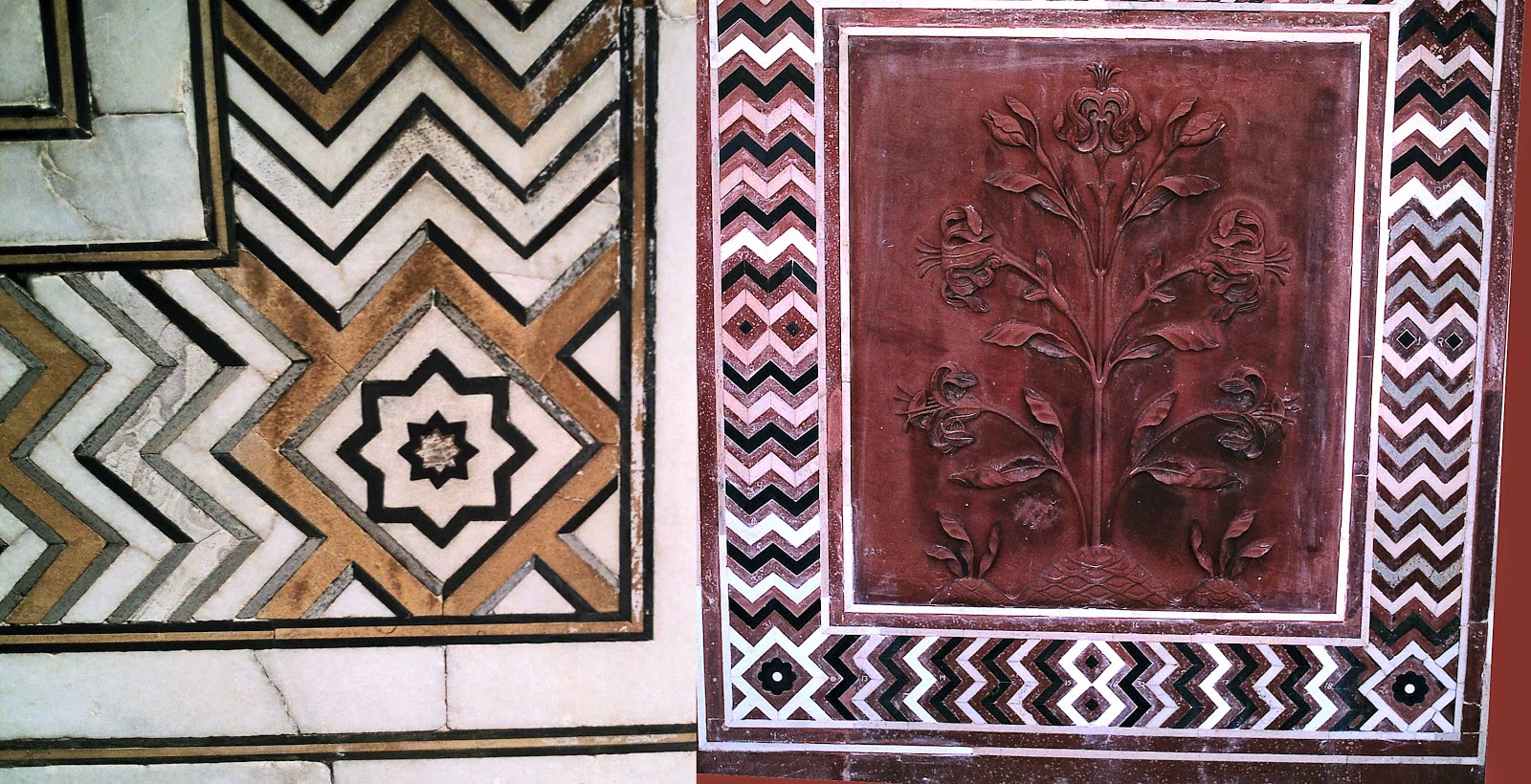 Stock Pictures: Designs and patterns from Taj Mahal interiors