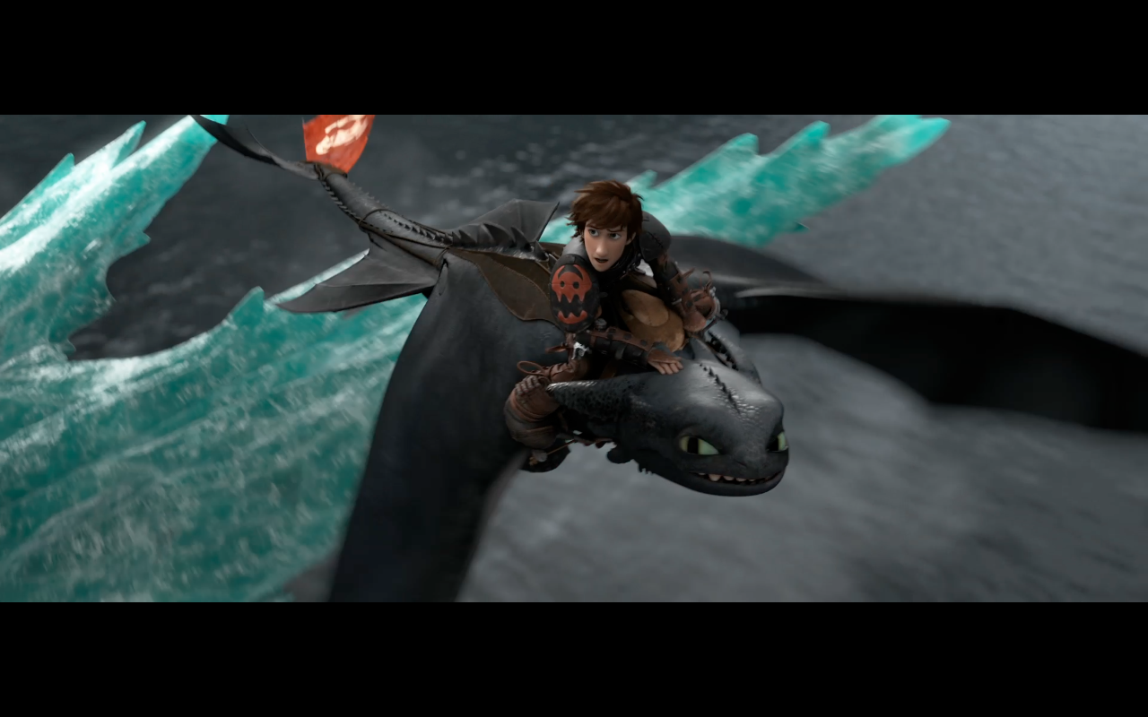 Toothless the Nightfury: Screecaps from the trailer!