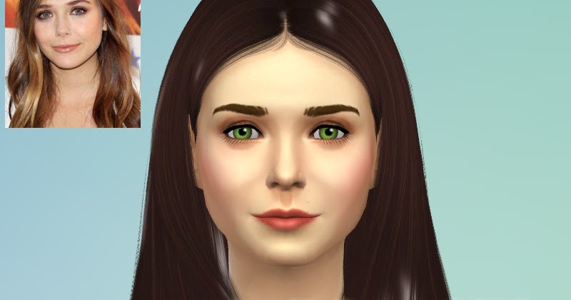 My Sims 4 CAS - Elizabeth Olsen - Imagination Sims 4 CAS