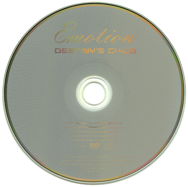 Promo, Import, Retail CD Singles & Albums: Destiny's Child - Emotion ...