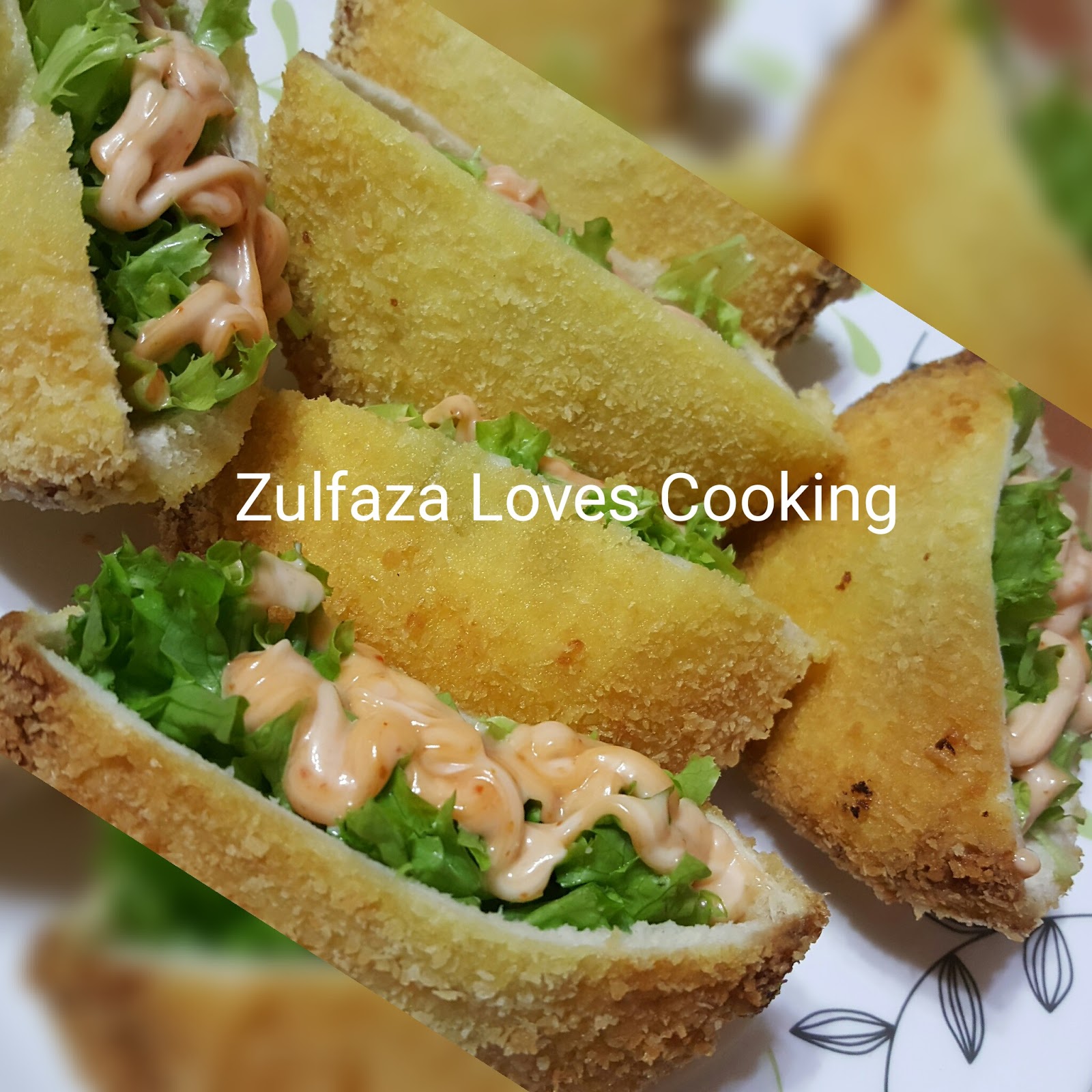 ZULFAZA LOVES COOKING: Roti poket rangup (crispy pocket bread)