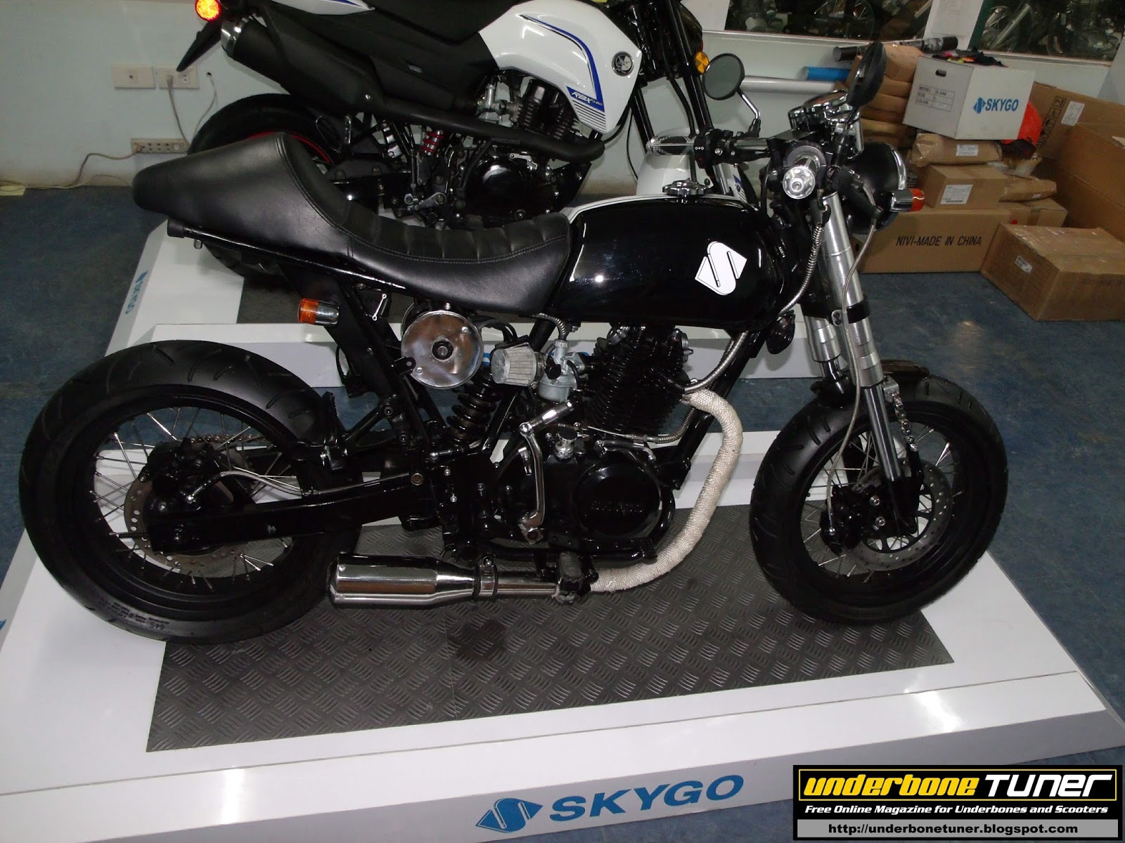 underbone tuner: Modified Bikes: The Skygo Pony Cafe Racer