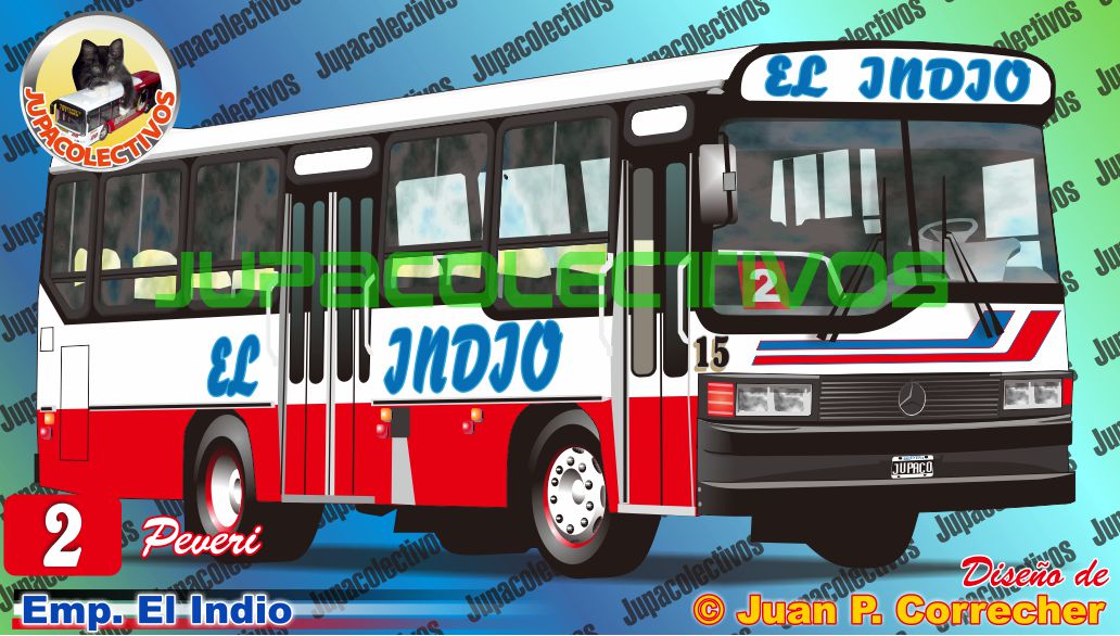 Dibujos de colectivos: Provincia de La Pampa: Lineas 1 a 3