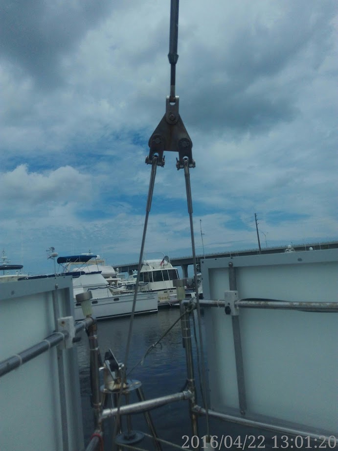 s/v Dreamboat Annie - A Westsail 32: New Split Backstay Legs...