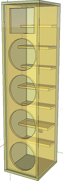 BLOG-OONG: Speaker Line Array - Caixa Vertical Line Array 4×10" + 1 Tweeter