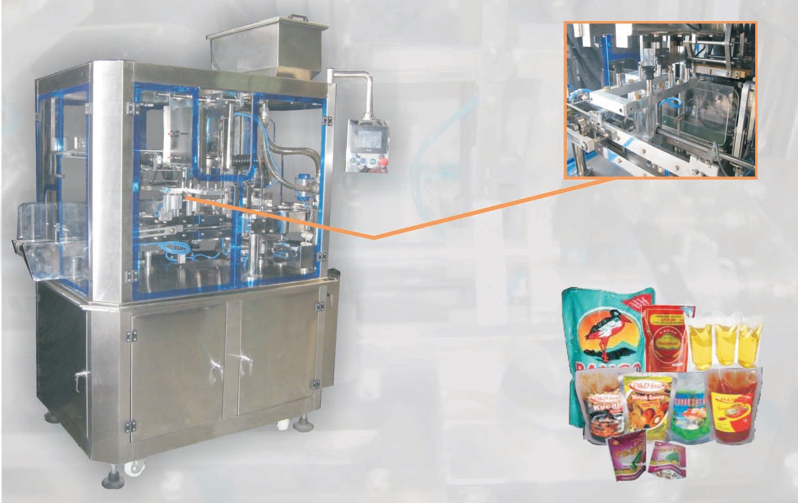 MESIN KEMASAN / PENGEMAS DAN MESIN FILLING: MESIN STANDING POUCH