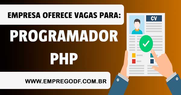 Emprego para Programador PHP (aproximadamente R$ 4.000,00) - 23.08.18