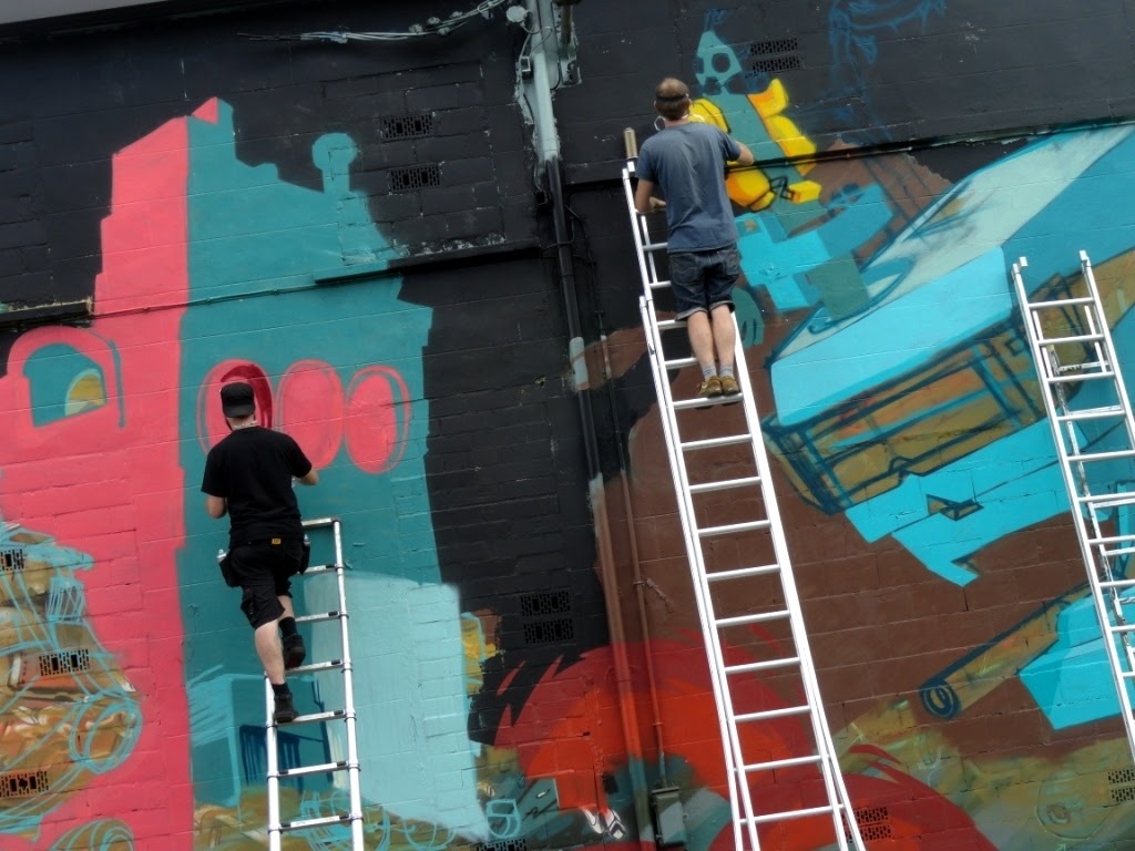 Mr Mong + Derm X Antwerp Meeting of Styles Art on Train